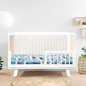 Mini Crib Sheets for Boys and Girls,SUYFHDC 38 * 24in Crib Sheets, Soft and Cozy Crib Sheets, Crib Sheet for Standard Crib and Toddler Mattresses - 1 Pack