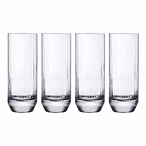 Nude Glass Big Top Set of 4 Highball Glasses 11.5oz Lead-Free Crystal (Set of 4) 64152-1100888