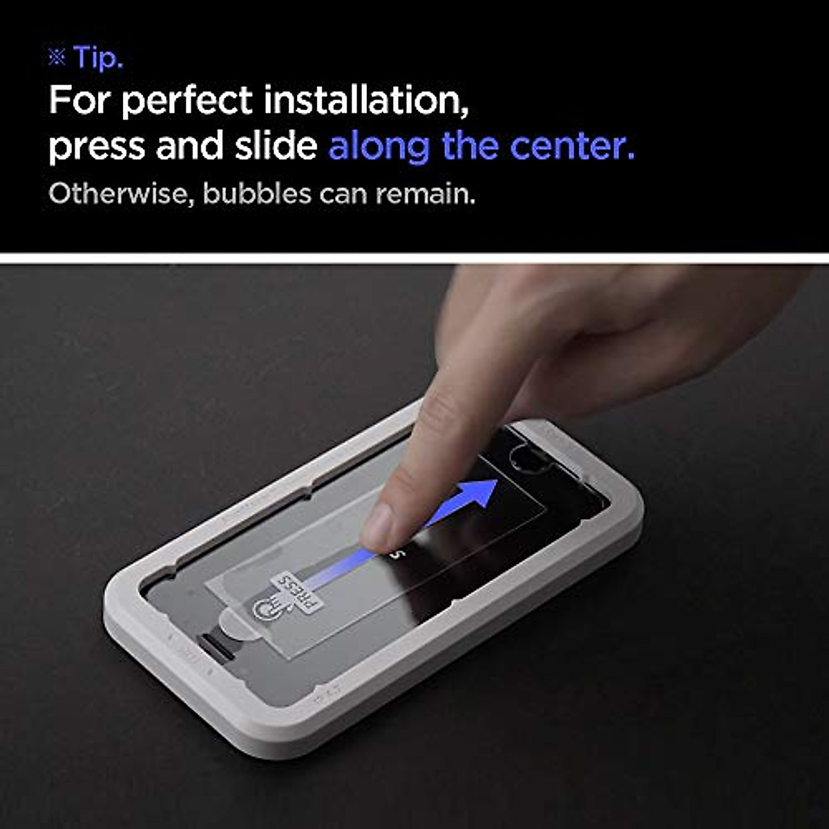 Spigen Tempered Glass Screen Protector [GlasTR AlignMaster] designed for iPhone SE 3 (2022) / iPhone SE 2 (2020) / iPhone 8 / iPhone 7- (2 Pack)