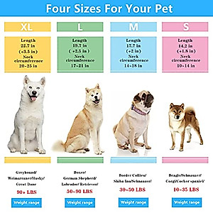 Dog Training Collar, Adjustable Dog Collar for Small Medium Large Dogs (M (Neck: 16"-18'' Weight: Around 50 lbs) New)