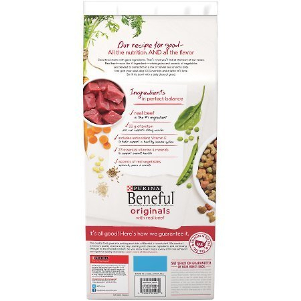 Purina Beneful Originals With Real Beef Adult Dry Dog Food, 3.5 LB