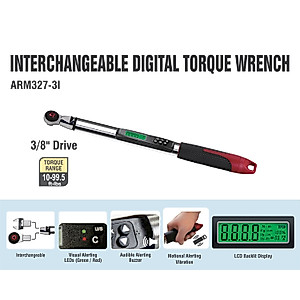 ACDelco Tools ARM327-3i 3/8" Interchangeable Digital Torque Wrench