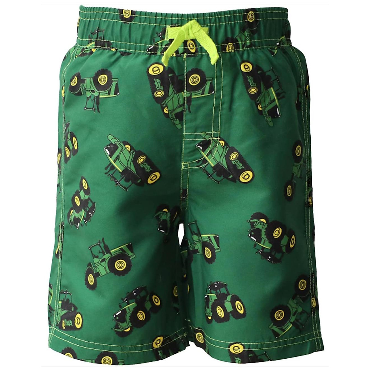 John Deere Boy Toddler Short Active Tractor Print 2T,3T,4T (4T) Green