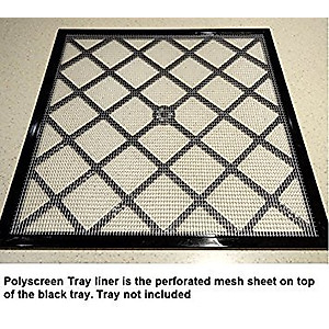 Excalibur 14" x 14" Polyscreen Mesh Tray Screen Inserts for 5 and 9 Tray Excalibur Dehydrators (5 Pack)