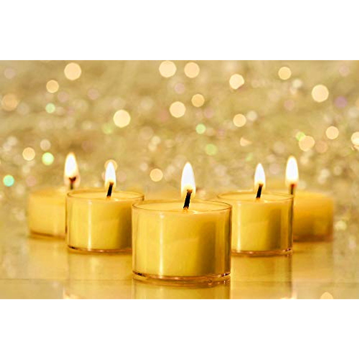 Tealight Citronella Candles Outdoor - 8 Hour Burn Time - Indoor and Outdoor Mosquito, Insect and Bug Repellent Citronella Candle - Natural Fresh Scent – Decorative in Clear Cup - 80 Pack