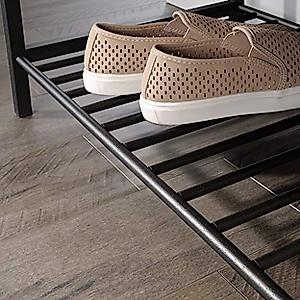 Sauder North Avenue Storage Bench, L: 35.43" x W: 15.51" x H: 24.09", Sindoori Mango Finish