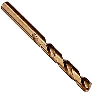 Irwin Tools 3016128 Single Cobalt Alloy Steel High-Speed Steel Drill Bit, 7/16" x 5-1/2"