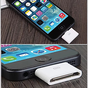 Lightning to 30-pin Adapter，Apple MFi Certified iPhone 8-Pin Male to 30-Pin Female Adapter Charging Sync Converter Connector Compatible iPhone 13/13P/12/11/X/8/7/6P/5S/4/iPad/iPod (No Audio)