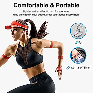 Wireless Earbud, Lrecat Bluetooth 5.3 Headphones with CVC8.0 HD Mics, 32H Playtime Bluetooth Earphones with Hi-Fi Stereo Sound, Wireless Headphones in Ear IP7 Waterproof, Ear Bud for Android iOS, Pink
