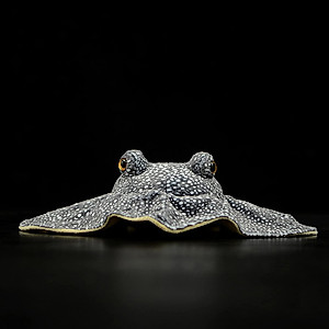 ZHONGXIN MADE Simulation Stingray Fish Plush Toys Stuffed Animal - 20 inch Manta Ray Bass Leopard Stingray Fish Deep Sea Toy, Cute Skate Fish Toy as Gift for Kids