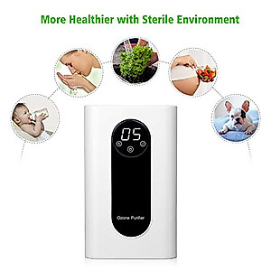 WSTA Portable Ozone Purifier,500mg/h Multipurpose Ozone Machine for Air, Water, Food, Home, Room, Office