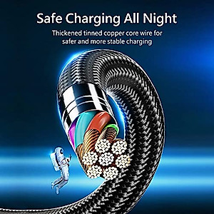USB C to USB C PD Fast Charging Cable 100W 6ft 4ft Type-C 2.0 for MacBook Pro Air, iPad Pro 2022 2021 iPad Air 5, Tear-Down, Galaxy S22, Note 20, Google Pixel, Switch, Surface Book, Transparent Shell