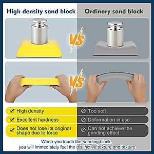 Sanding Blocks Auto Body, auto sanding blocks, auto body sanding block, automotive sanding block, sanding blocks hook and loop Replaces 3M Sanding Block,fit for Woodworking, Automotive Body