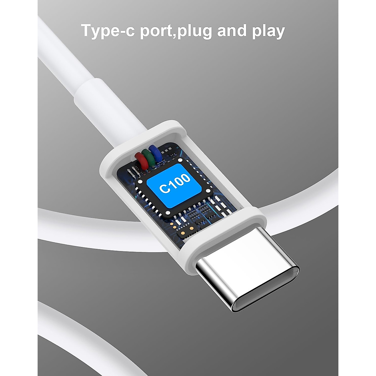 2 Pack-Type C Headphones Earbuds,USB C Earbuds Wired Earphones【Microphone & Remote Control】Bass Stereo Noise Canceling in-Ear Headphones for iPad Pro,Galaxy S23/S22/S21/S20/Ultra,Google Pixel 7/6/6a/5