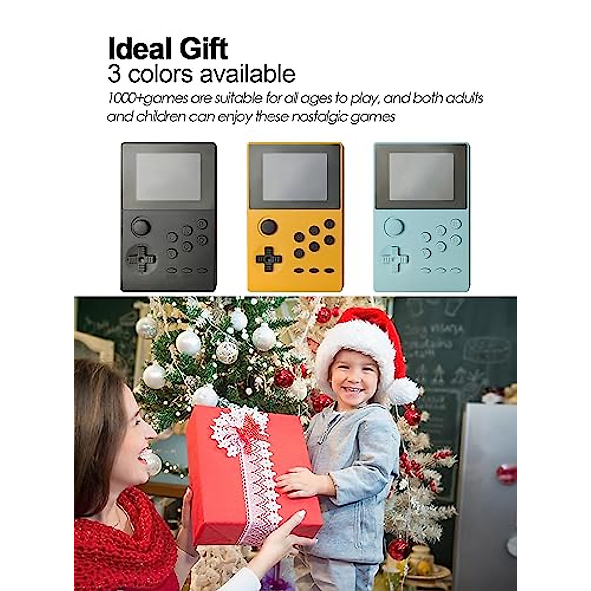 Fadist Handheld Game Console, Portable Retro Game Console, Built in 1000+ Classic Games,IdeIdeal Gift for Kids, Friend