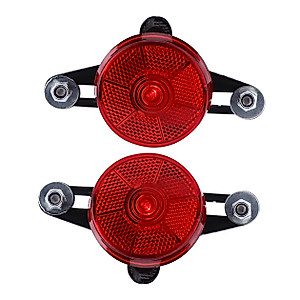 INOOMP 6 Pcs Tail Light Bike Lights Rechargeable Accessories for Motorcycles Waterproof Bike Light Motorcycle Accessories Road Signal Lamp Red Plastic Signal Light Mountain Bike