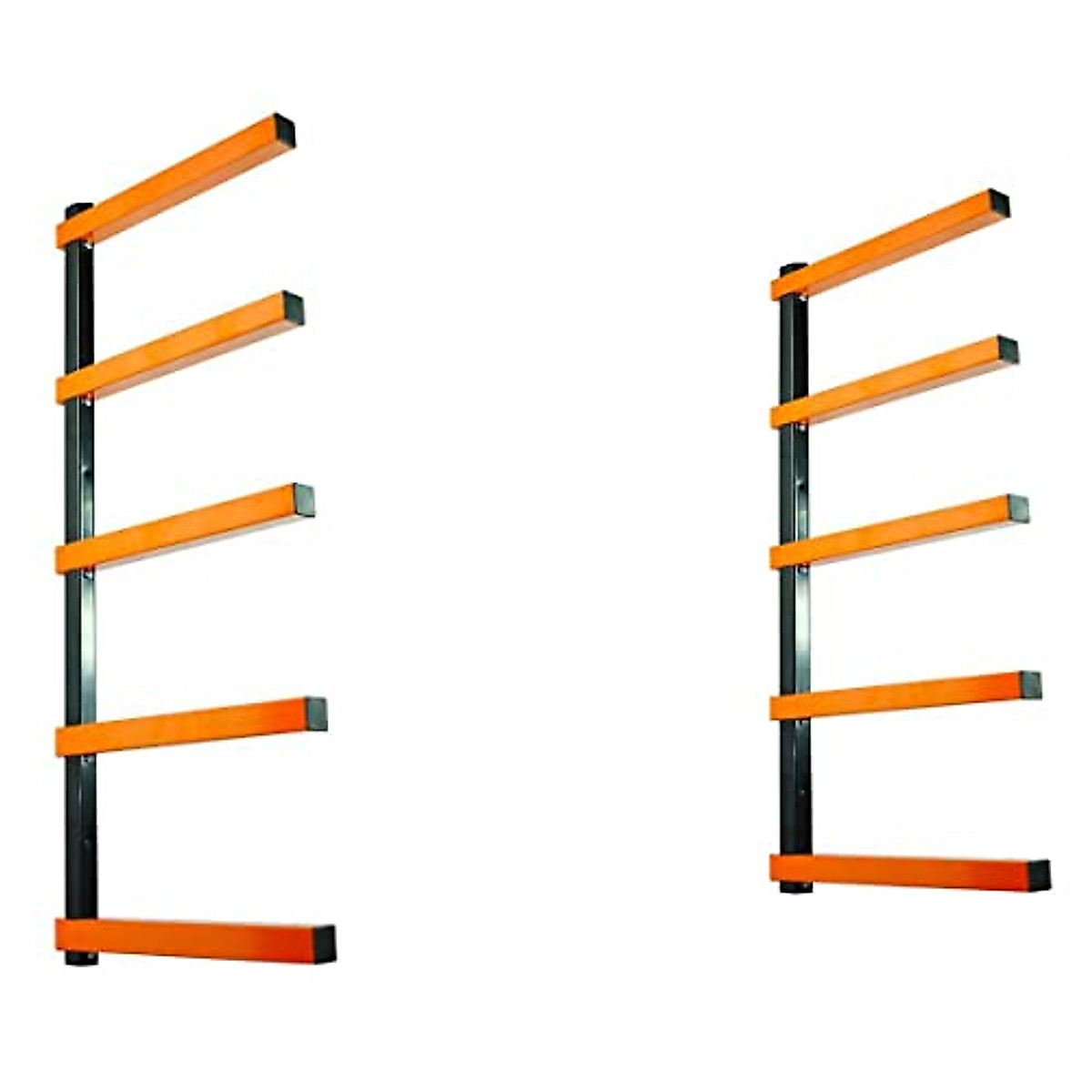 KASTFORCE KF1005 Lumber Storage Rack 5-Level System 110lbs (50kg) per Level Lumber Rack Wood Rack Workshop Rack with Durable Sheet Metal Screws