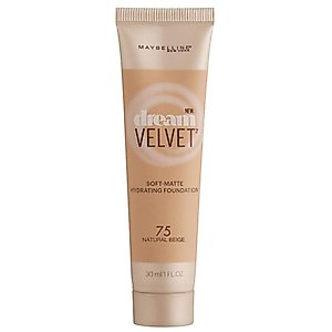 Maybelline New York Dream Velvet Soft-Matte Hydrating Foundation, Natural Beige, 1 fl. oz.