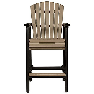 Signature Design by Ashley Fairen Trail 30" Outdoor Barstool, 2 Count, Black & Brown