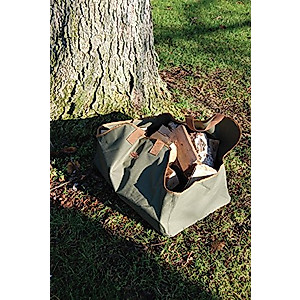 Esschert Design Canvas Log Carrier, Green