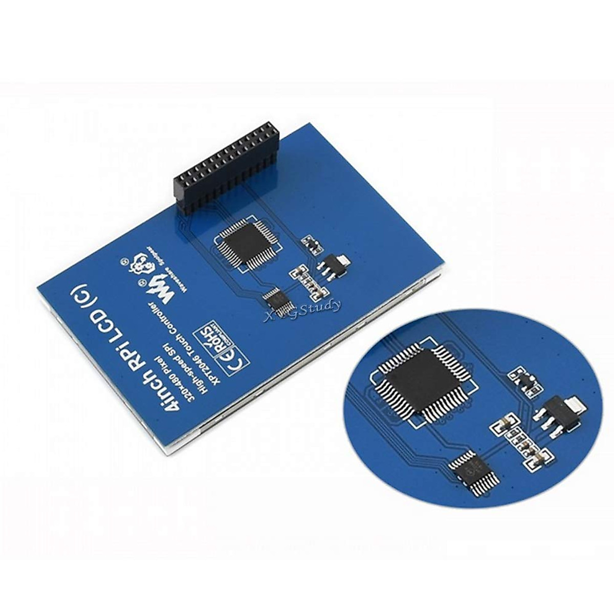4inch RPi LCD (C), 4 inch 480x320 125MHz High-Speed SPI Resistive Touch TFT Screen Display Supports Raspberry Pi 4B/3B+/3B/2B/B+ Raspbian FBCP Play Video Game @XYGStudy