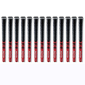 Golf Pride New Decade Multicompound (MCC) 0.600 Red 13 Piece Golf Grip Bundle