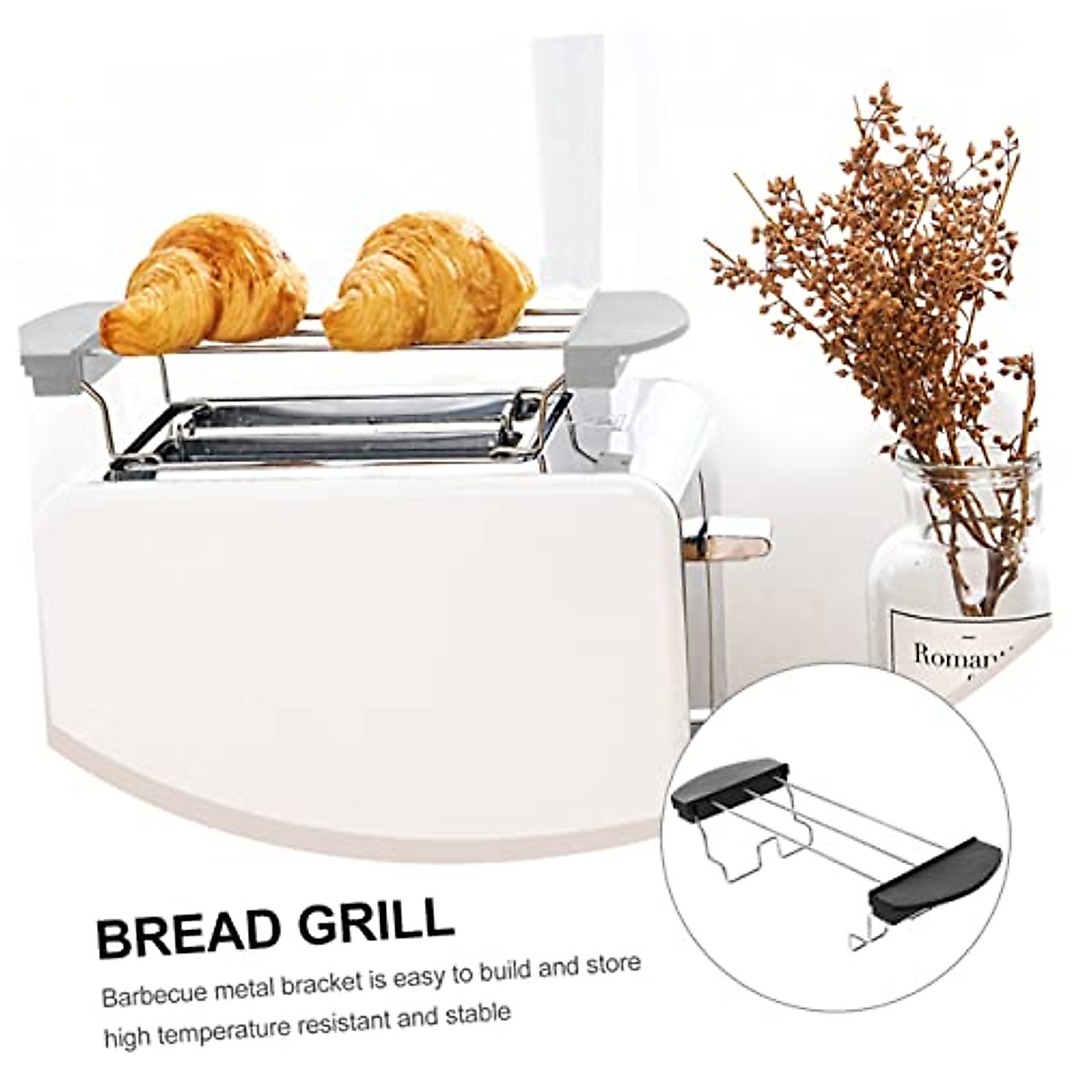 HEMOTON 1 Set Toaster Grill Silicone Baking Pans Pizza Oven Pizza Accessories Blue Toaster 2 Slice Toaster Oven Covers Bread Maker Metal Toast Rack Toast Machine Part Sandwich Rack