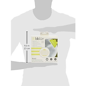 bblüv - Platö - Warming Feeding Plate - 3 Compartments with Suction Base for Baby to Toddler (Lime) - BPA and Phthalate Free