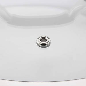 HOMVIDA Stainless Steel Universal Lid for Pans Pots Fits 8.25-12 Inch Cast Iron Skillets Frying Pans Woks - Design with Heat Resistant Handle and Vent Hole - Gray Handle