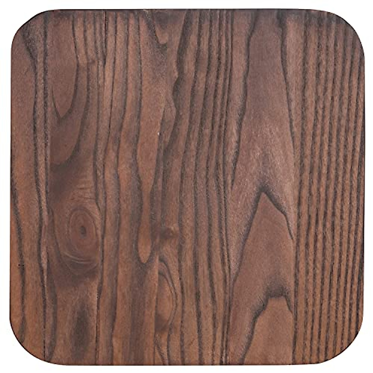 Flash Furniture Rustic Walnut Wood Seat for Colorful Metal Barstools