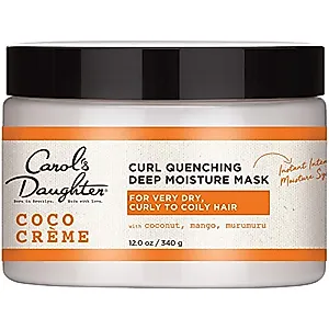 Carol's Daughter Coco Creme Hair Mask for Very Dry Hair with Coconut Oil and Mango Butter, 12 oz