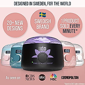 Tress Wellness Waxing Kit for Brazilian Wax - Easy to Use - For Sensitive Skin - Digital Display, Dusty Pink Air