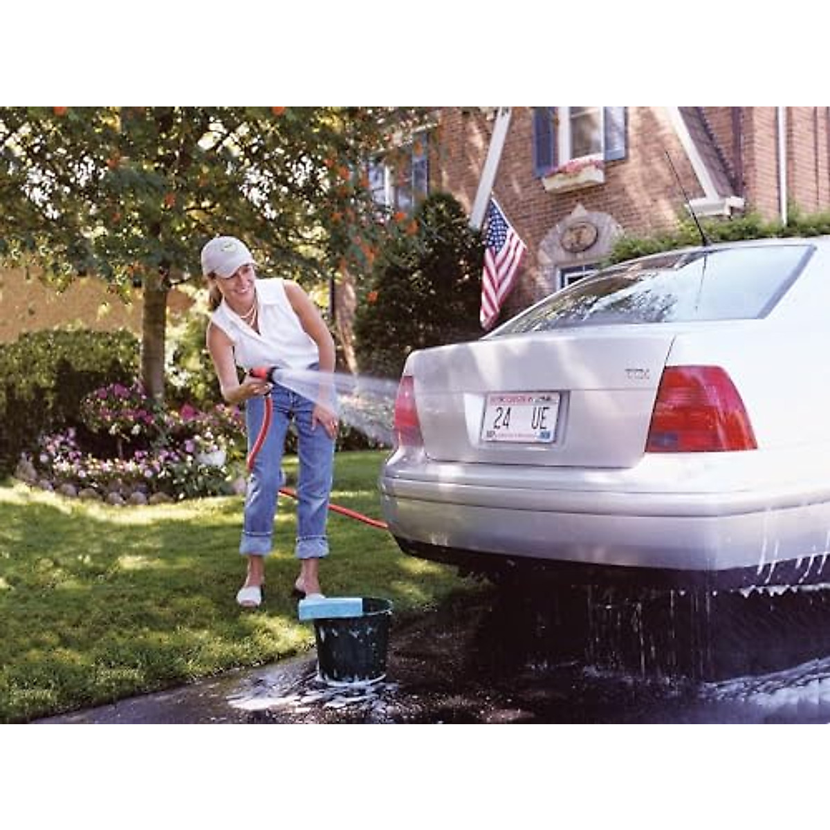 Dramm Available 12702 9-Pattern Revolver Spray Nozzle, Orange