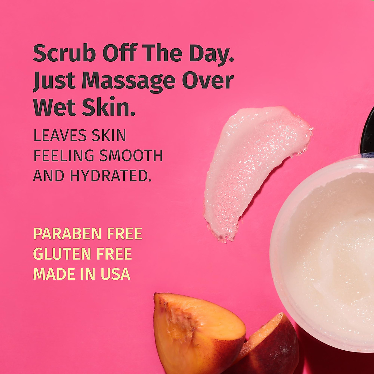 HEMPZ Sugar Body Scrub - Fragrance Free - All Natural Exfoliating Shea Butter, Sugar, and Salt - For Women, Men, and Teens - 7.3 fl oz