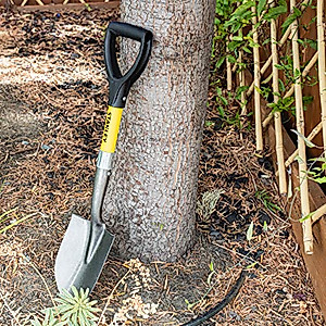 Stanley Garden BDS7148T Mini D-Handle Round Point Shovel, Yellow