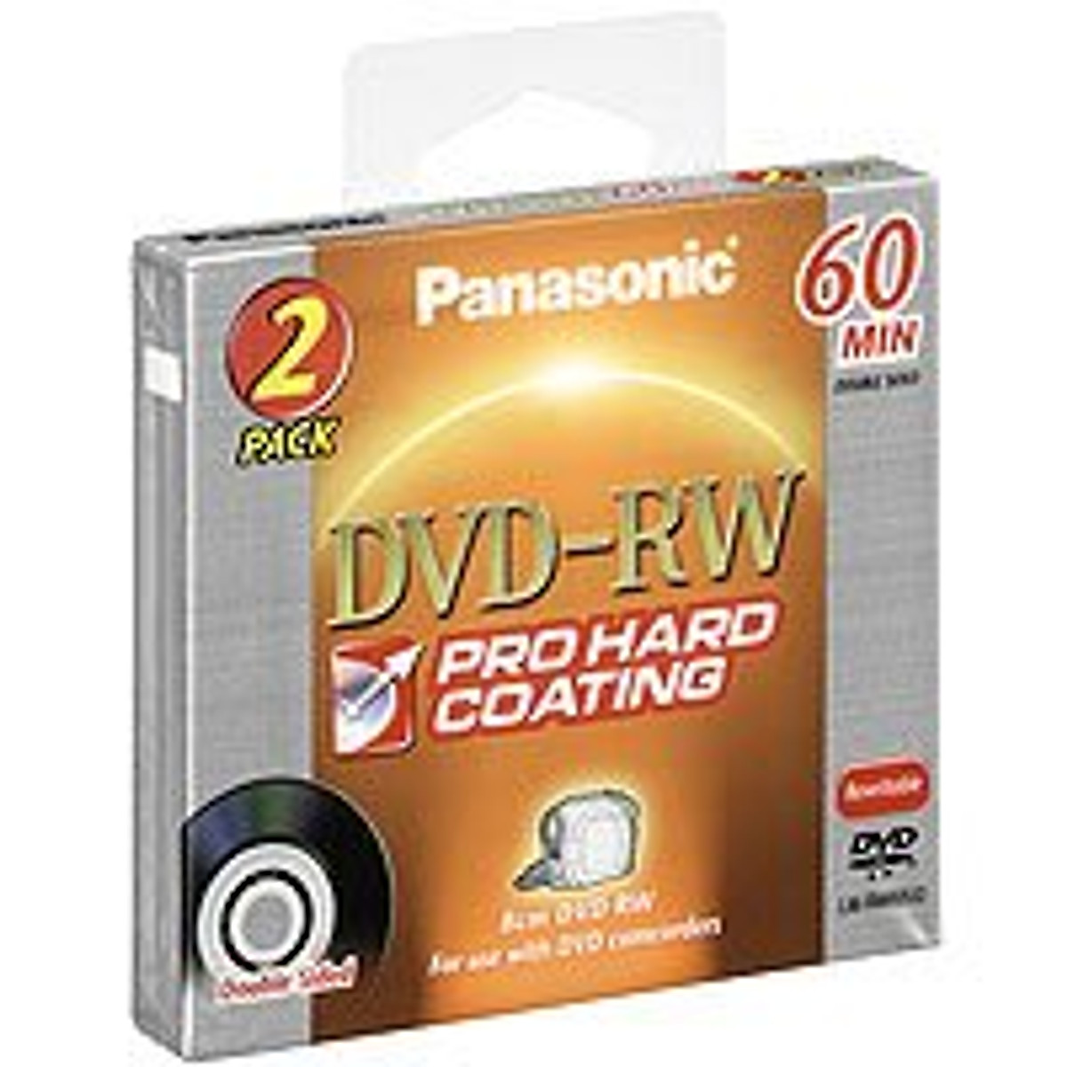 Panasonic LM-RW60U2 8CM DVD-RW Double Sided Disc (60 minutes, 2 Pack)