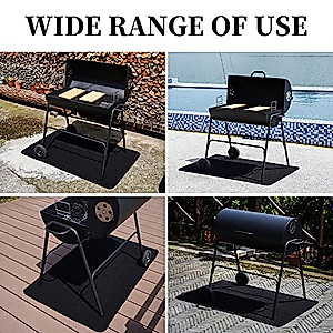 CollectBox Premium BBQ Under Grill Mat, Patio Deck Protect Pad for Under The Gas, Charcoal, BBQ, Barbeque, Grilling, Oil, Water, Liquid Spill Pad. (2PK), 30x48 (1PK)