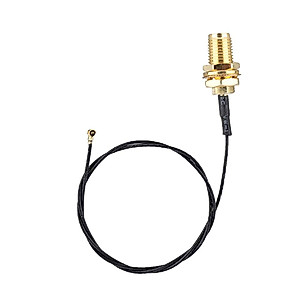 Bewinner 2PCS M.2/NGFF Network Card Connect Cable+28DBi Network Antenna, LAN and Router Adapte, Compatible for Intel 9260NGW/7265AC/9650AC/BCM94360