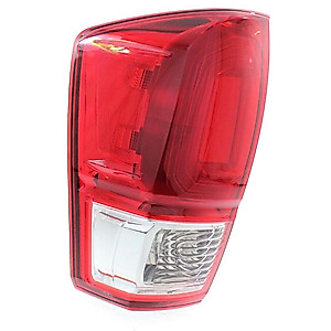 Tail Lamp Assembly For Toyota Tacoma 2016 To 2017 Driver Side, Fits Base/Sr/Sr5/Sr+ Models, With Red Bezel TO2800197