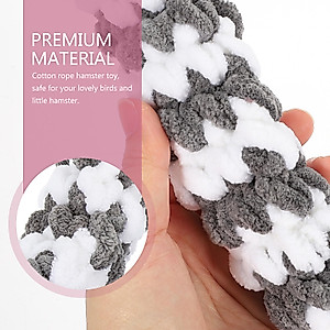 Totority Sugar Glider Climbing Rope Rat Toys for Pet Rats Bungee Rope Bird Toy Climbing Rat Toy Woven Hamster Toy Swing Glider Climbing Sugar Glider Toy Parrot Stand to Weave Cotton Rope