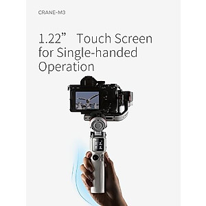 Zhiyun Crane M3 Handheld 3-Axis Camera Gimbal Stabilizer, Gimbal Stabilizer for Mirrorless Camera, Gopro, Action Camera, Smartphone