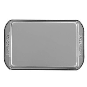 Farberware Nonstick Bakeware Baking Pan / Nonstick Cake Pan, Rectangle - 9 Inch x 13 Inch, Gray