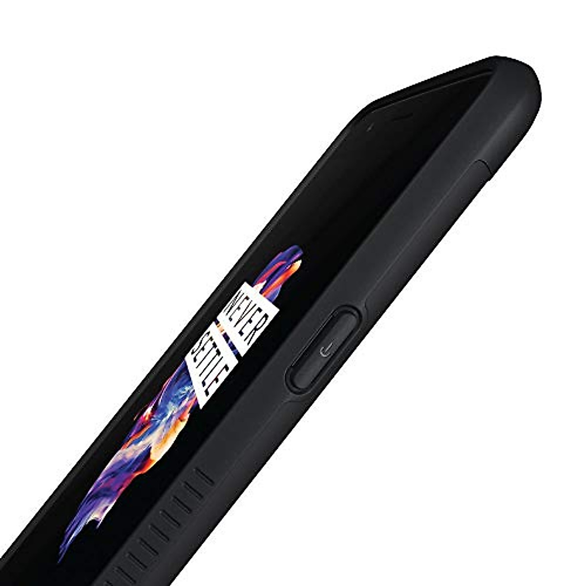 TUDIA DualShield Designed for OnePlus 5 Case, [Merge] Shockproof Heavy Duty Military Grade Dual Layer Slim Protective Case Cover - Matte Black