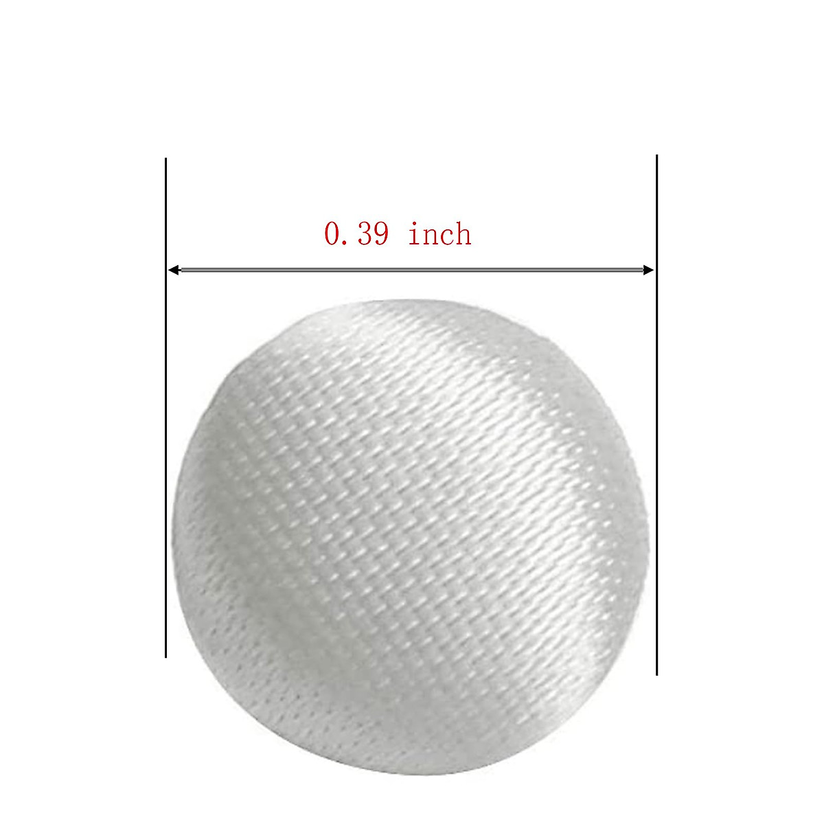 TAIKMD 10mm Vintage Suits Tuxedo Buttons Satin Covered Metal Shank Buttons for Bridal Gowns Blouses Shirts 20Pack (White)