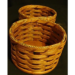 Double Peanut Amish Handmade Basket One Side Holds the Uncracked Peanuts Still in the Shell Other Side Holds Hulls Until Ready to Be Discarded in the Trash or Recycle Bin. Great Idea for Any Man Cave or Bar. Can Also Be Placed on the Coffee Table in Front