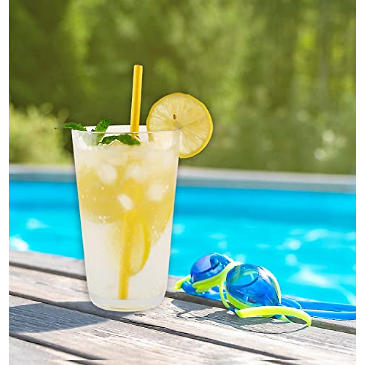 fulong 16 oz Plastic Highball Drinking Glasses, Set of 8 Water Beverage Tumbler Set, Unbreakable Plastic Cups for Soda, Juice, Iced Tea, Party, BPA-Free