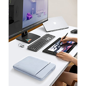 tomtoc 360° Protective Laptop Sleeve for 13-inch New MacBook Air M4/A3240 2025, M3/A3113, M2/A2681 M1/A2337 A2179 A1932, 13-inch MacBook Pro M2/A2686 M1/A2338, Water-Resistant Computer Case Bag