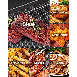 Air Fryer Rack for Ninja Foodi Air Fryer, 304 Stainless Steel Three Stackable Dehydrator Rack Toast Rack Stand Accessories for Ninja DZ201 DZ401 Dual Air Fryer