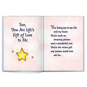 Blue Mountain Arts Mini Book (A Son Is Life’s Greatest Gift)—Birthday Gift, Graduation Gift, Thinking of You Gift, Just Because Gift, or Stocking Stuffer for Son, 4 x 3 inches