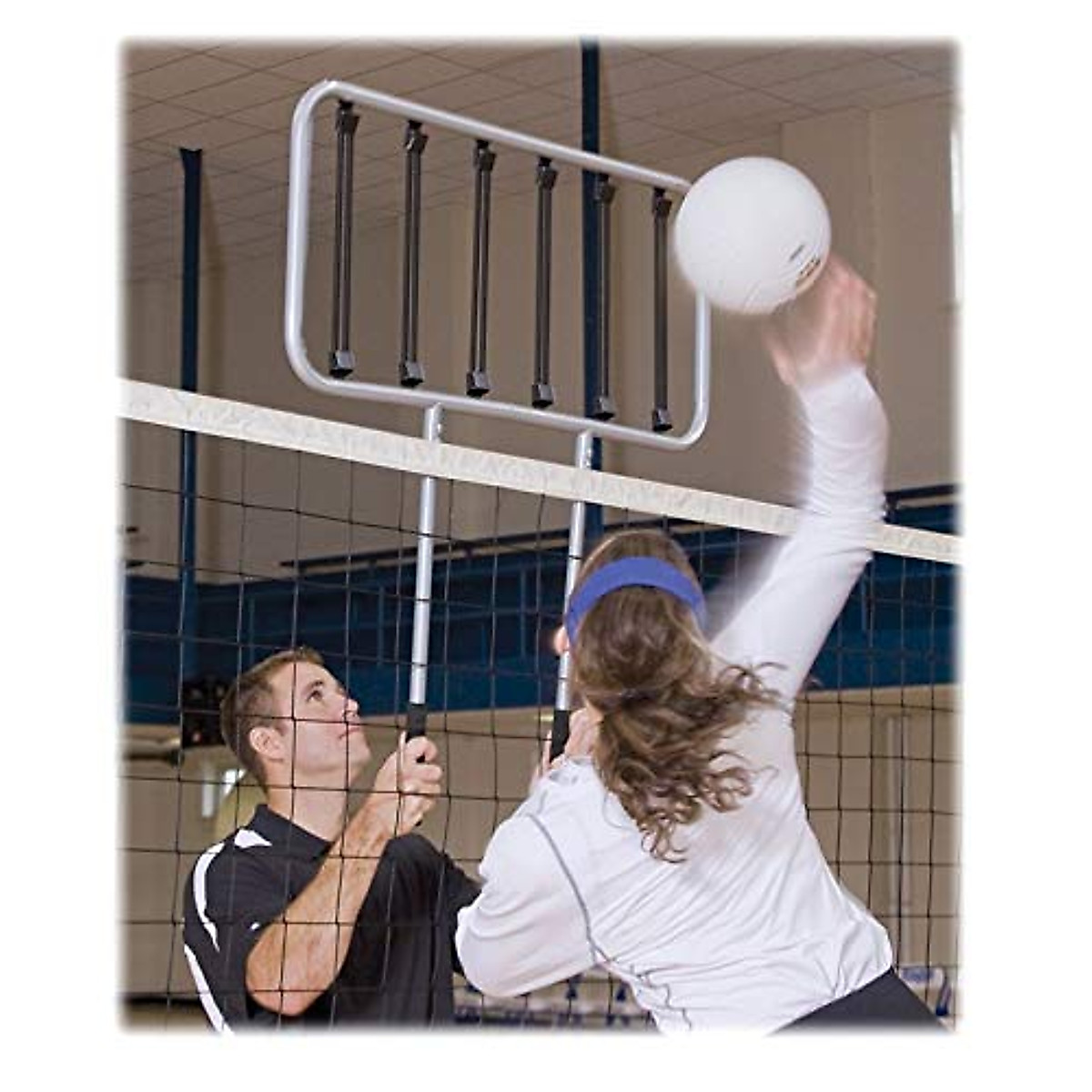 Tandem Sport Bungee Blocker Volleyball Blocking Tool Volleyball - Training Aid for Hitting and Blocking - Improve Hitting Placement - Volleyball Practice Equipment - Black